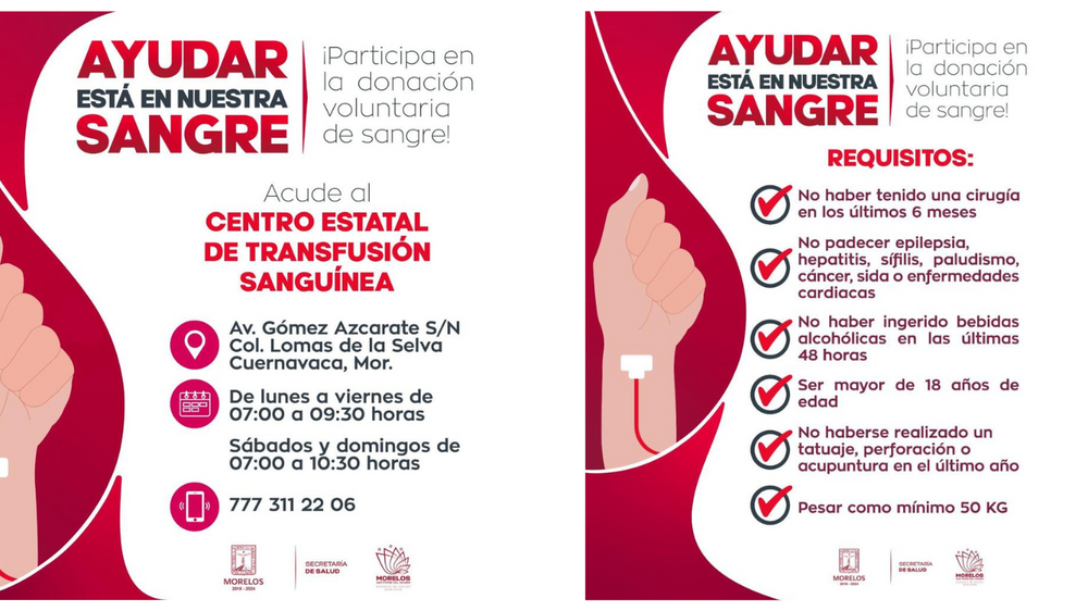 Donar sangre salva vidas