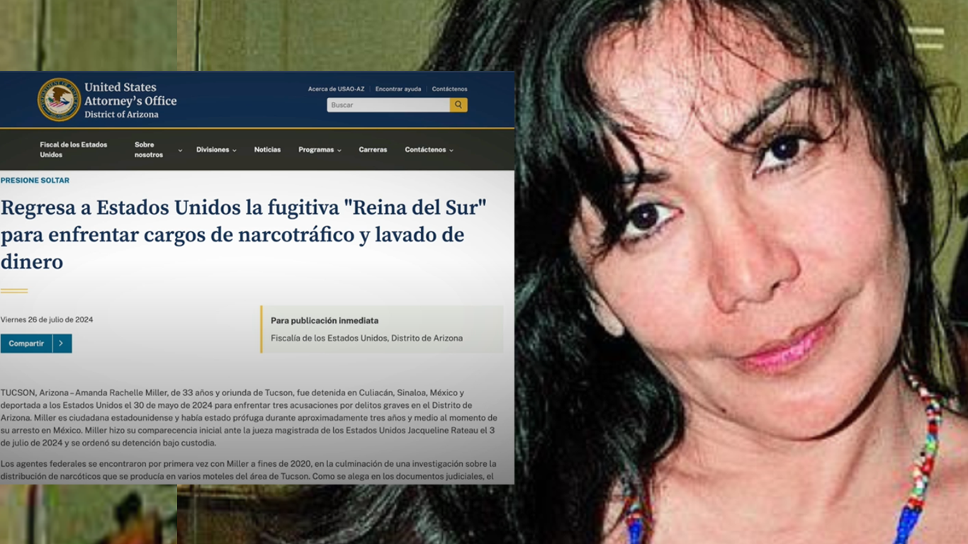 México Deportó a Amanda Rachelle Miller, Conocida Como la "Reina del Sur"