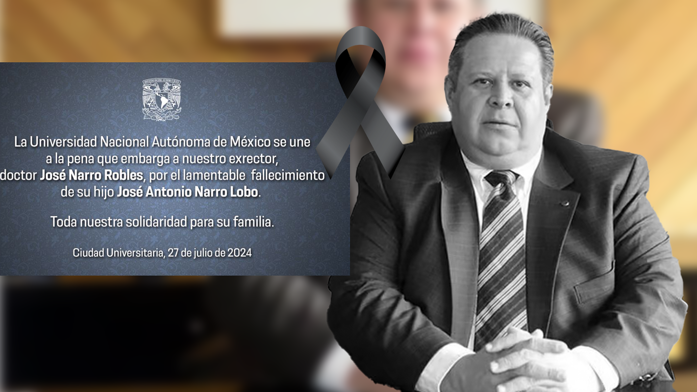 Fallece José Antonio Narro Lobo, hijo del exrector de la UNAM