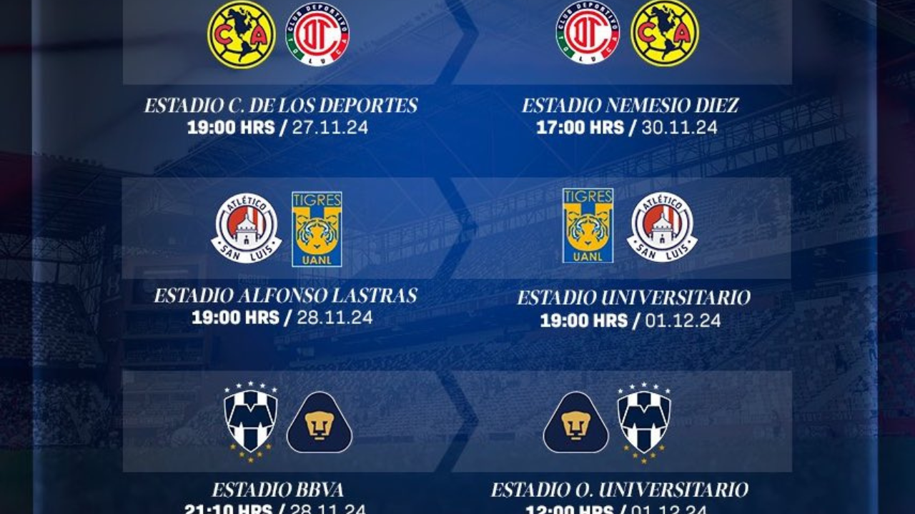 Todo listo para los Cuartos de Final de la Liga MX; conoce los HORARIOS
